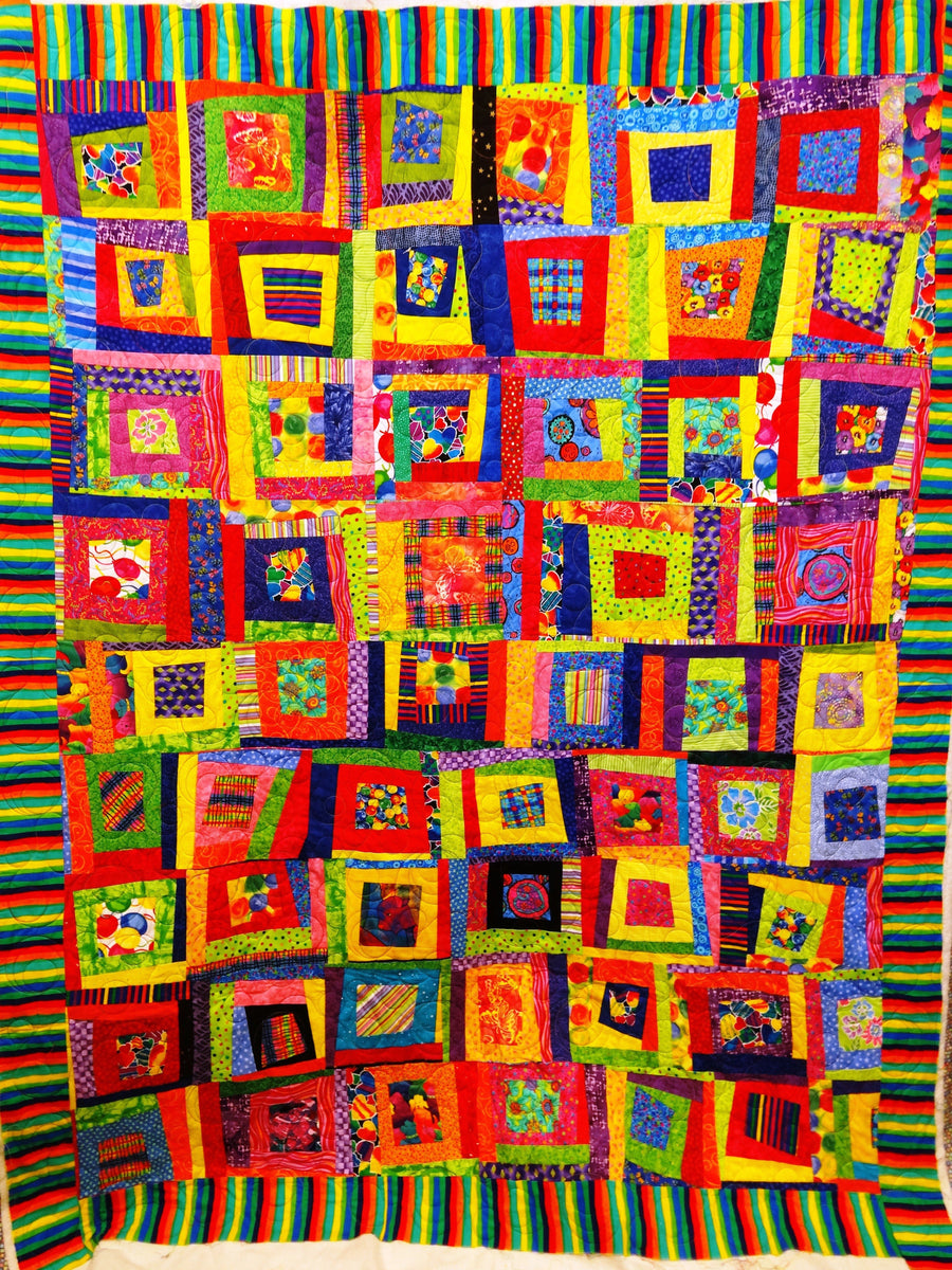 Crazy LogCabin – Sew Fabulous, Inc